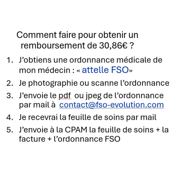 chevillière-attelle pied-FSO evolution- FSO thermoskin-entorse